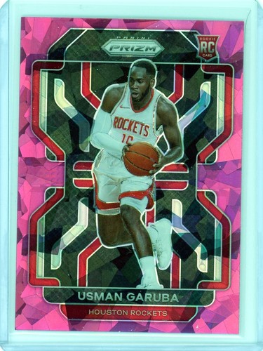 2021-22 Panini Prizm Usman Garuba Pink Ice Prizm RC #321 Houston ...