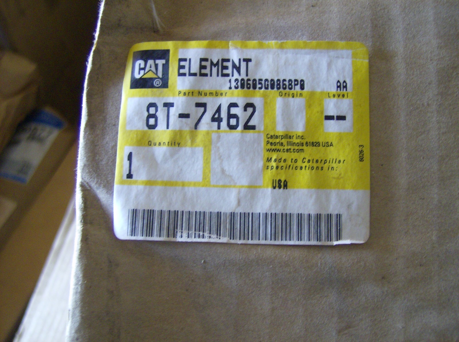 CAT CATERPILLAR AIR FILTER 8T-7462 P181063 | eBay