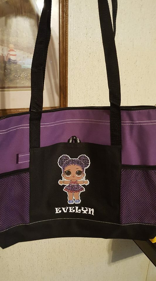 BABY GROOT BUTTERFLY CUSTOM TOTE PURSE SPORTS GYM SCHOOL OVERNIGHT ...