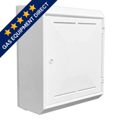 MK2 Surface Mounted Gas Meter Box - White (502mm x 408mm x 225mm ...