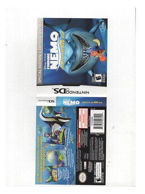 Finding Nemo Nintendo DS ARTWORK ONLY Authentic Original | eBay