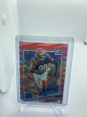 Myles Murphy 2023 Optic Rated Rookie RC Red White Freedom Stripe Prizm ...