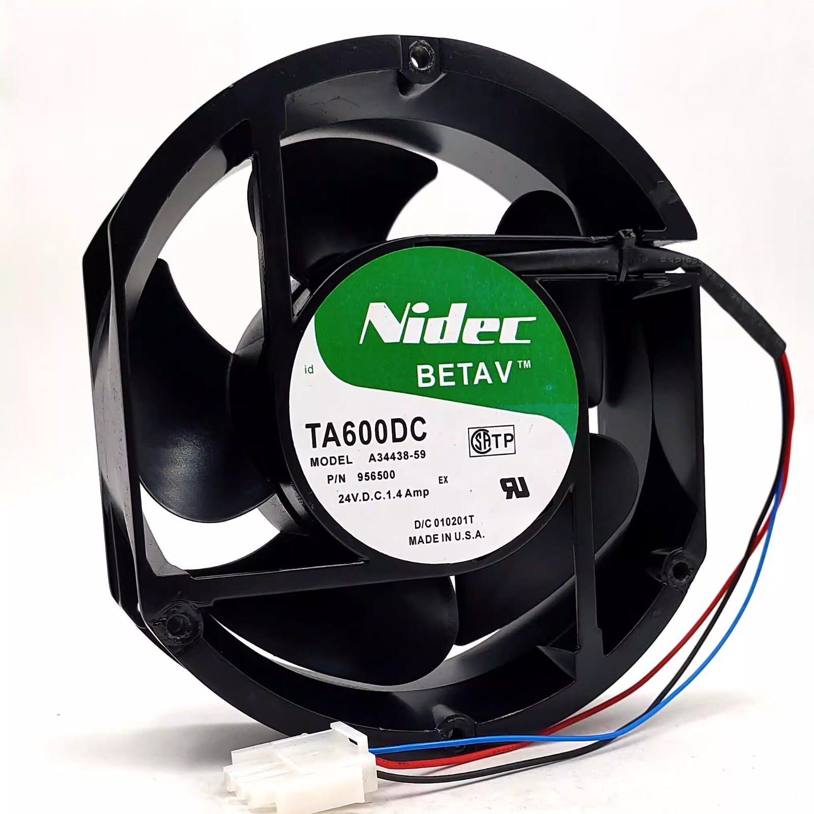 Nidec TA600DC A34438-59 17251 DC24V 1.4A 3-Pin Cooling Fan | eBay