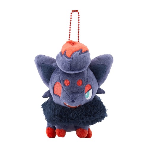 Pokemon Plush Zorua & Hisuian Zorua Parallel Pairs Two-Plush Key Chain ...
