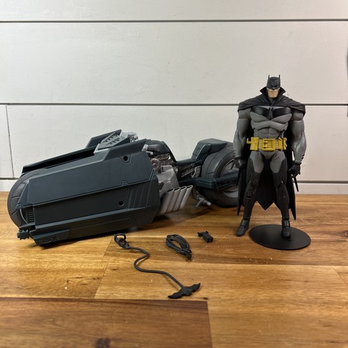 McFarlane DC White Knight Batcycle 7" Vehicle & Batman Figure Ships ...