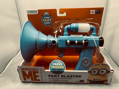 Despicable Me Fart Gun Blaster Gun w/ Color Changing Chamber NEW Lights ...