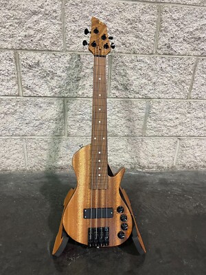 Batking Travel Mini Electric Bass Guitar African Okoume Body and Neck ...