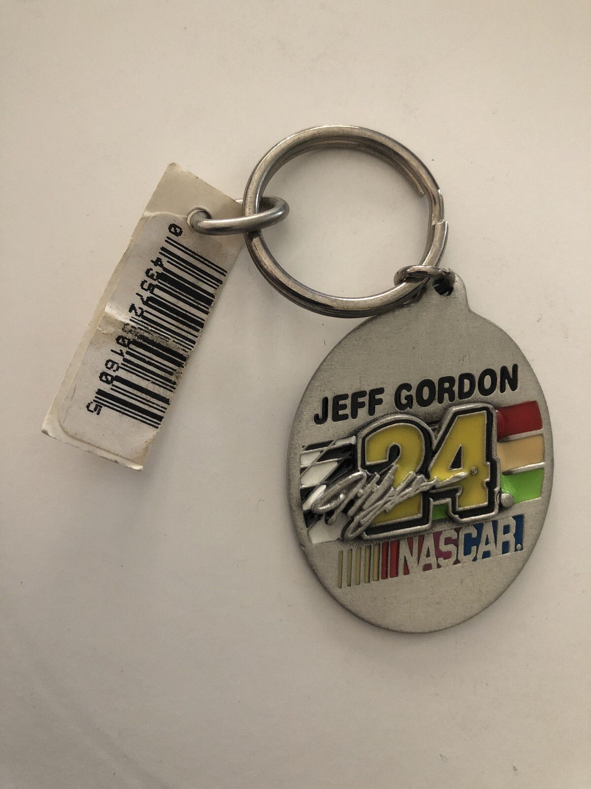 Jeff Gordon 24 NASCAR Keychain Pewter Logo New With Tags | eBay