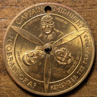 1940 Tulsa Oklahoma OK Captain Midnight Skelly Oil Spinner Clock ...