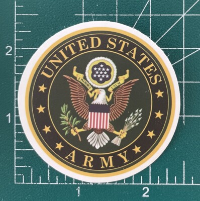 US Army Sticker Decal Logo Emblem Soldier Military Laptop Helmet ...