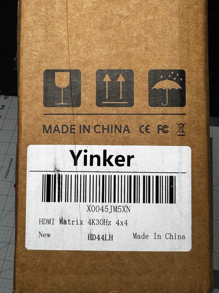 Yinker 4K 30Hz HDMI Matrix Video Wall Controller Multiviewer 4x4, Rack ...