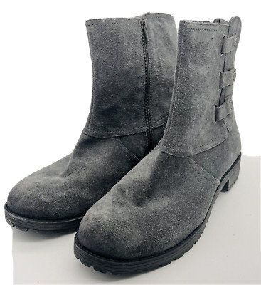 Naturalizer Boots Womens 10 Tynner Mid-Calf Grey Suede Zip Casual N5 ...