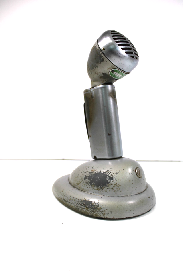 VINTAGE OLD WORKING SHURE 99b86 MICROPHONE ORIGINAL EXTREME ART DECO ...