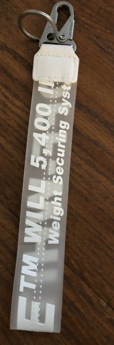 Off-White Industrial clear keychain lanyard With Clasp. Heavy Duty ...