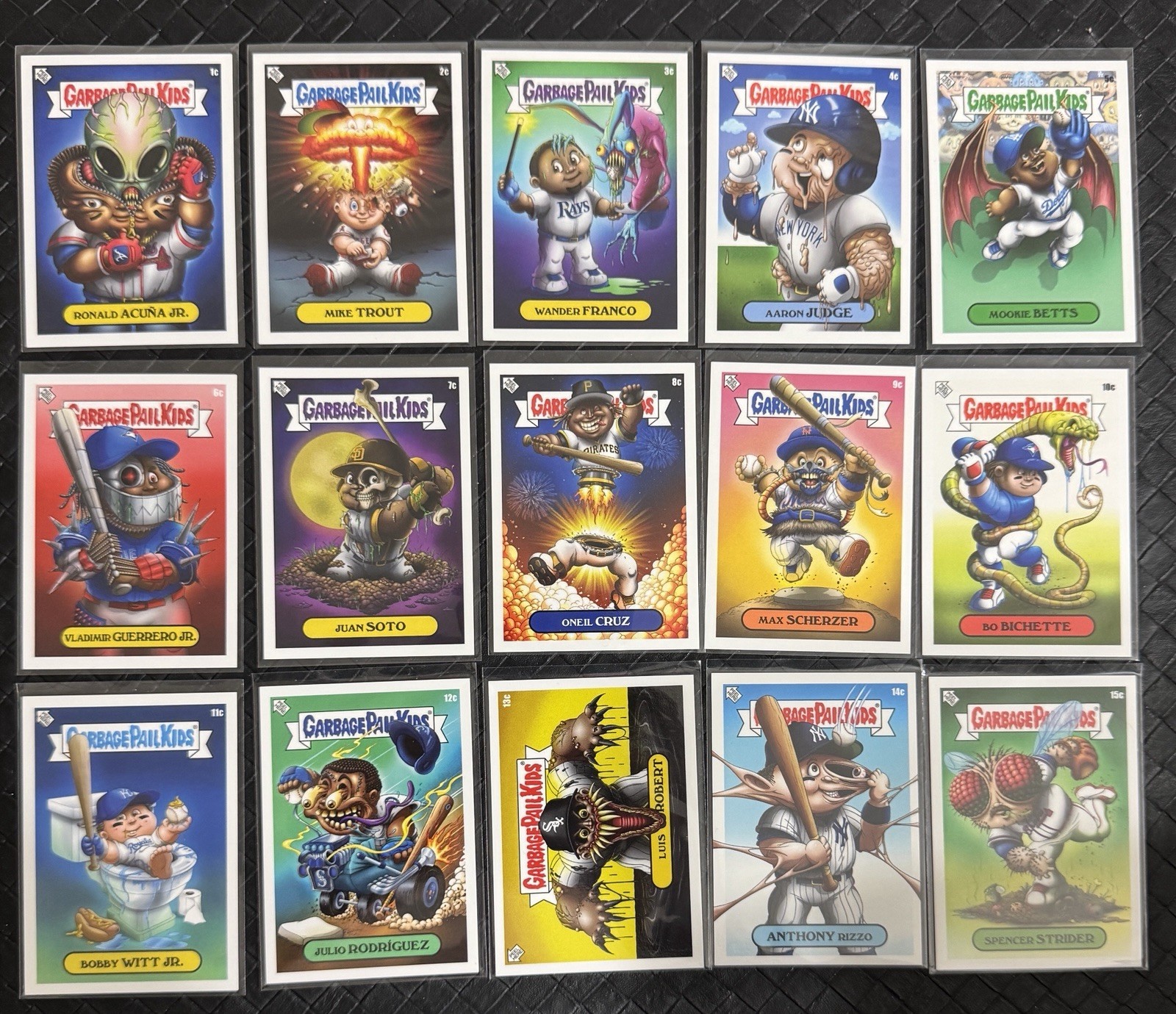 2022 Topps Alex Pardee Garbage Pail Kids GPK X MLB 47 card Base Set ...