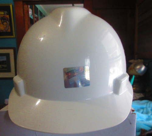 V-GARD PROTECTIVE HAT CAP MSA ANSI Z89.1,2003 CLASS E & G HELMET ...