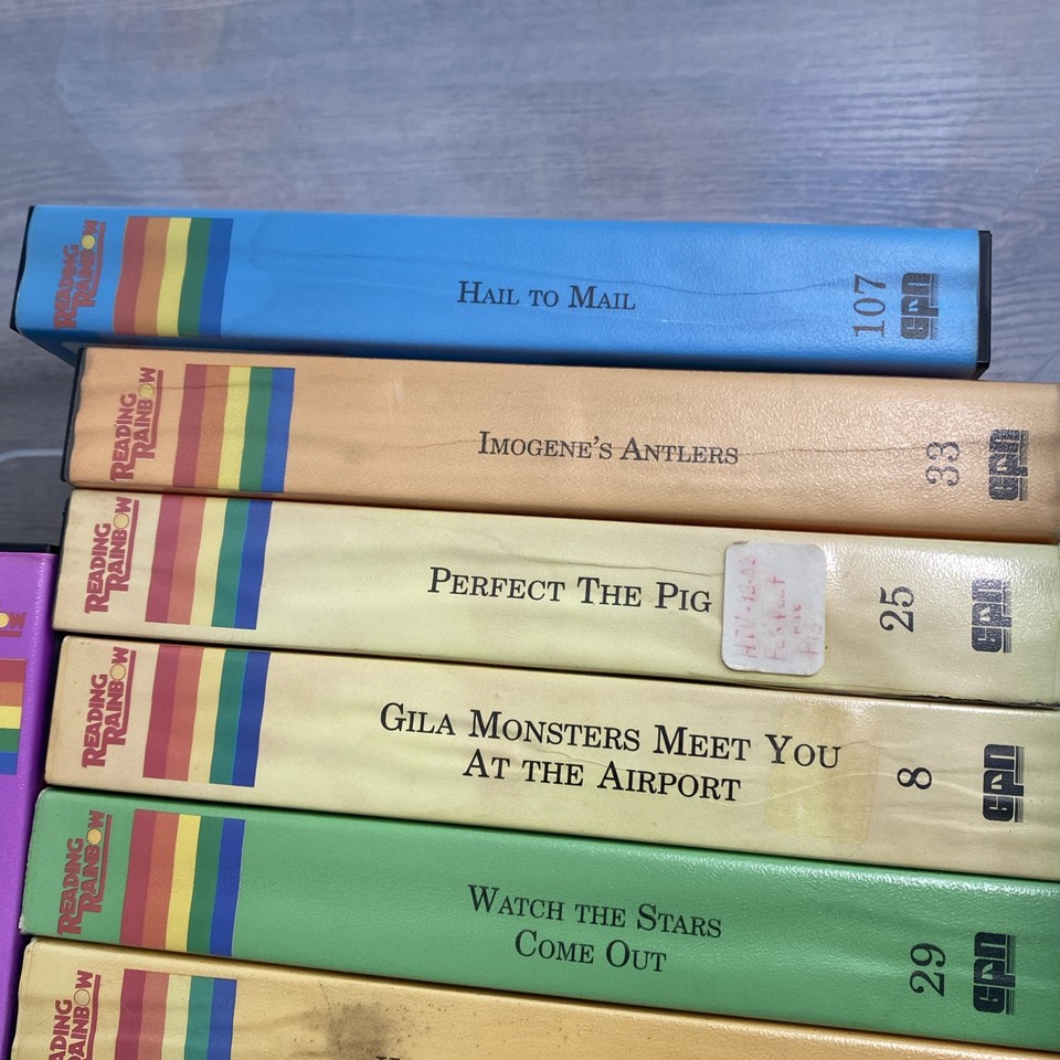 Reading Rainbow VHS Lot of 42 Episodes 30 Minutes Each Reading ...