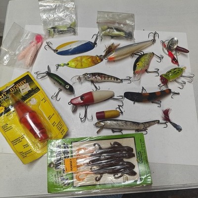 Vintage Fishing Lure Lot Heddon Arbogast Top Water Lures, Jigs | eBay