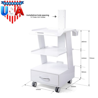 Dental Medical Cart Mobile Instrument Trolley fit Digital Intra Oral ...