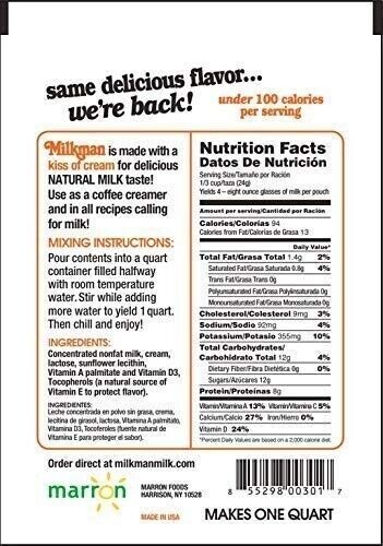 11 Pack Milkman Low-fat Milk - Instant Dry Milk Powder BB DEC 2026 ...