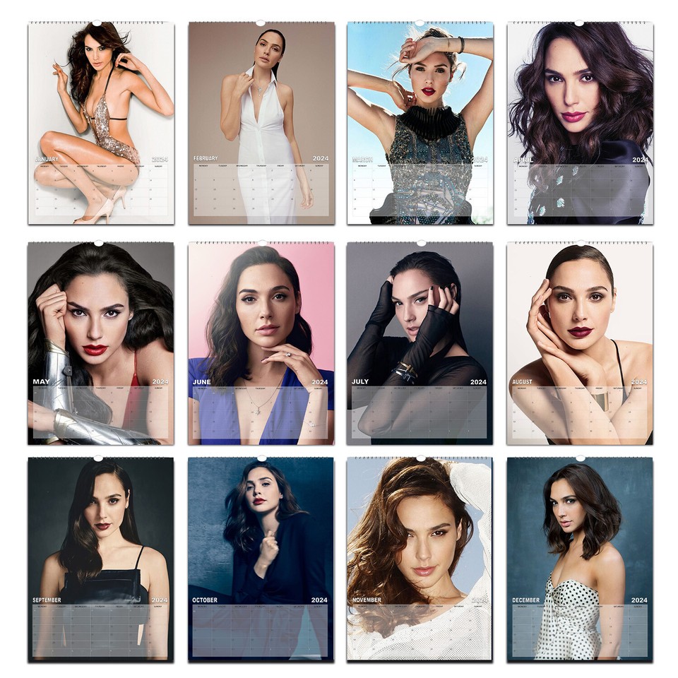 Beautiful Gal Gadot Full photo calendar 2026/27 personalised Choose ...