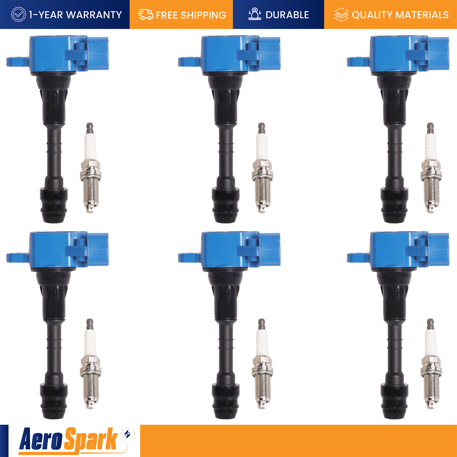 Set of 6 Ignition Coil & NGK IX Spark Plug 01-17 for Infiniti Nissan ...