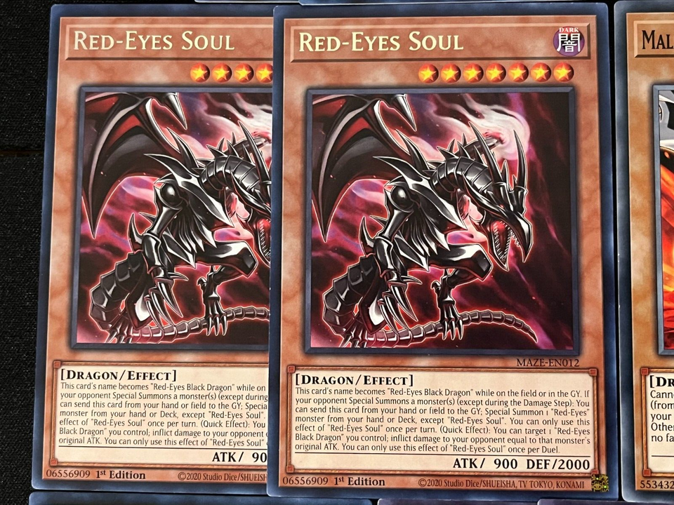 YUGIOH RED-EYES DECK- METAL- SOUL- MELEFIC- SPIRIT- FLARE- INFERNO ...