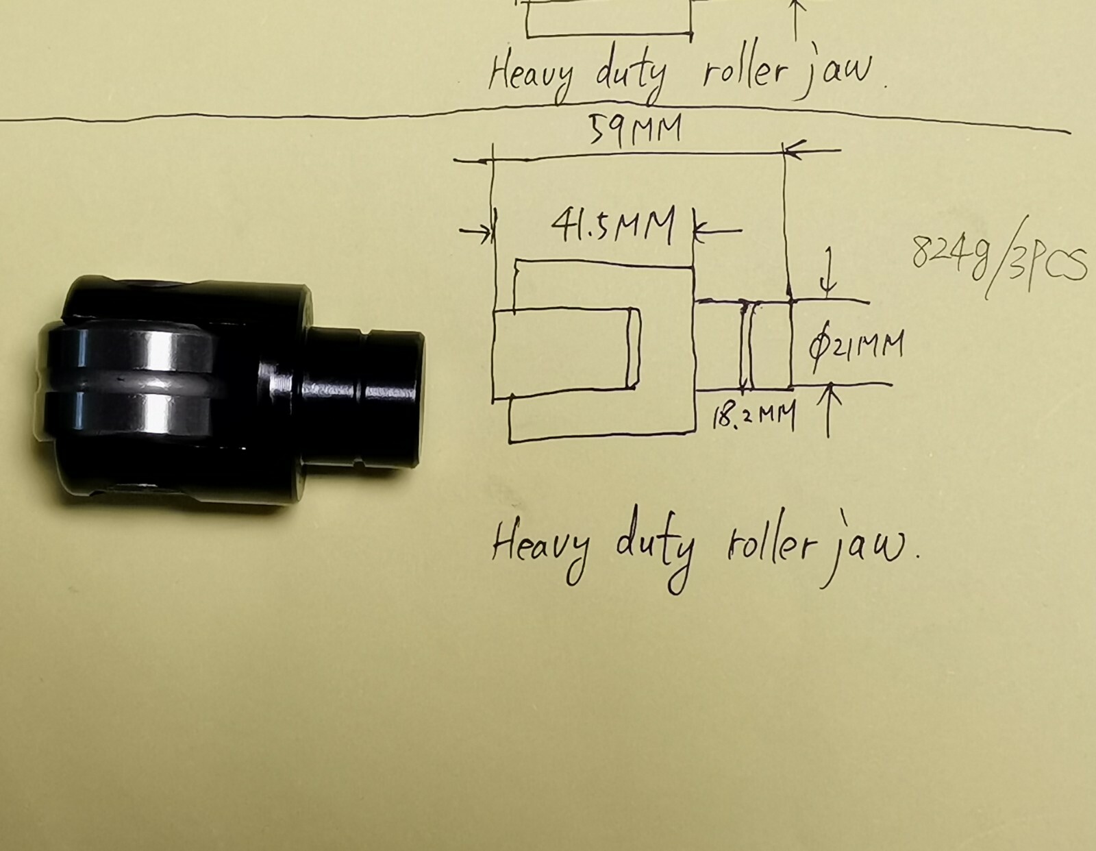 21MM Mounting Diameter Heavy Duty Metal Working Lathe Steady Rest ...