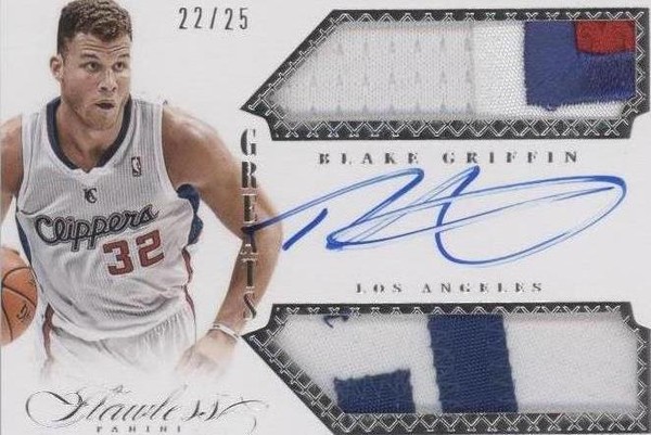 2013-14 Panini Flawless - Greats Dual Memorabilia Autograph #GR-BG ...