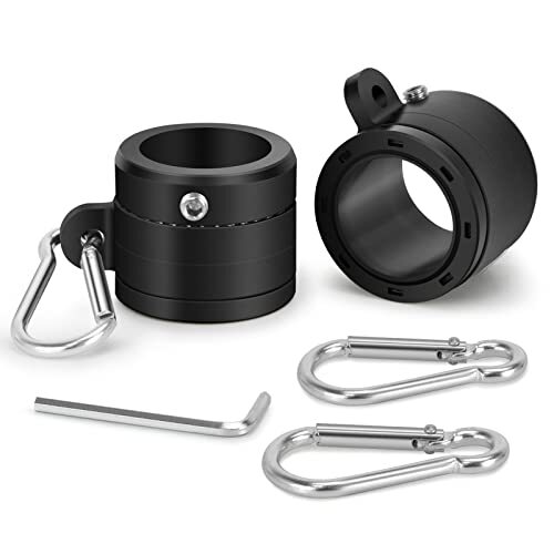 2 Pack Flag Pole Rings,360° Rotating Anti Wrap Flag Mounting Ring ...