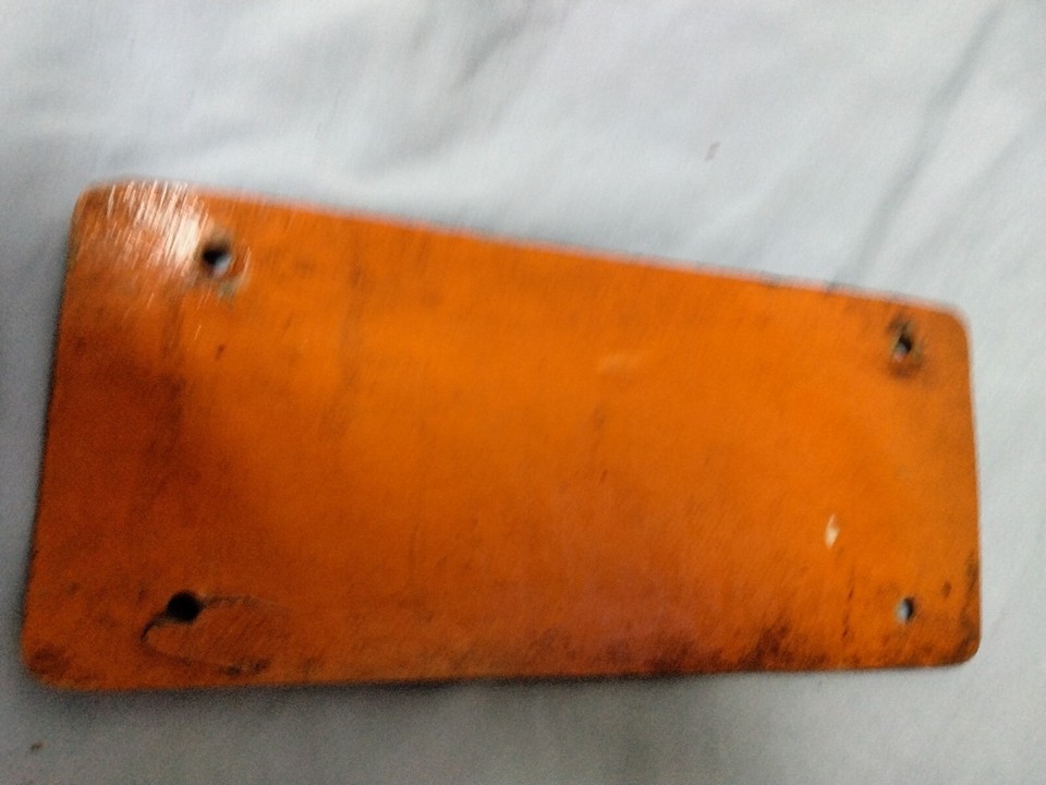 Rare Vintage Illinois 1948 Soybean Fiber Cardboard License Plate Garage ...