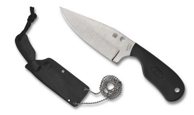 Spyderco Knives Subway Bowie FB48PBK Fixed Blade Knife Black FRN | eBay