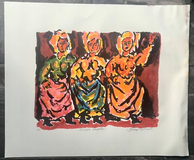 George Stauch American Artist ~ AP ~ "Tevye's Daughters" ~ Signed ...