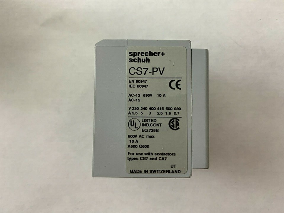 SPRECHER & SCHUH CS7-PV-04 | eBay