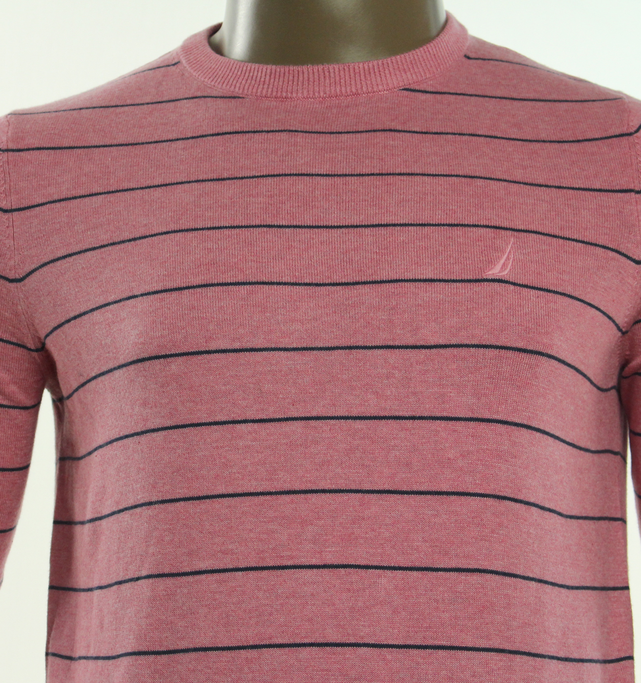 NEW NAUTICA LUXURY PERFORMANCE CREW NECK COTTON MODAL STRIPE PULLOVER ...