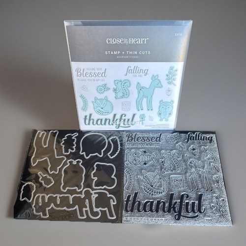 CTMH WOODLAND FRIENDS Stamp & Thin Cuts #Z3756 New!! | eBay