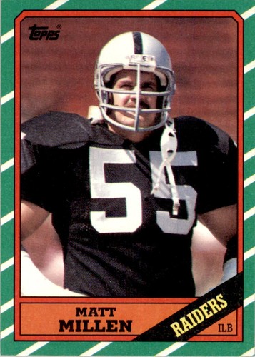 1986 TOPPS} MATT MILLEN. LOS ANGELES RAIDERS #72 | eBay