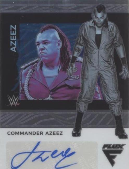 2022 Panini Chronicles WWE - Flux Auto Commander Azeez #FX-CAZ (AU, RC ...