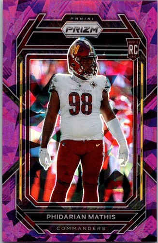 2022 Panini Prizm - Rookies Phidarian Mathis #390 Purple Ice Prizm /225 ...