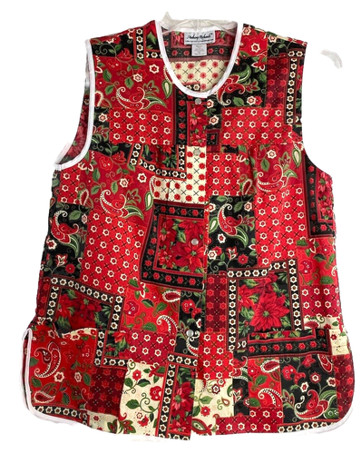 Vintage ANTHONY RICHARDS Snap Front Smock Craft Aprons Christmas ...