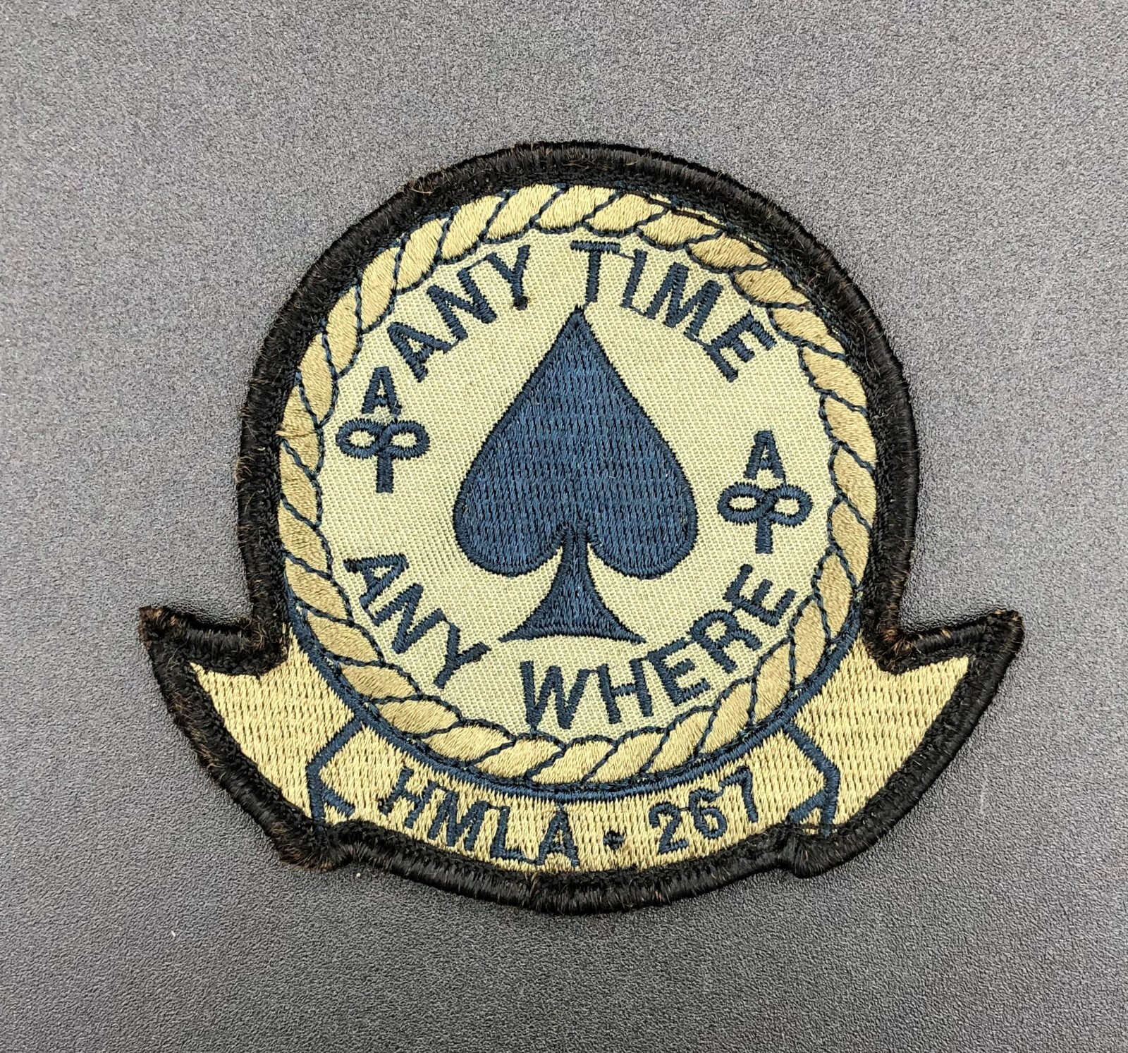 USMC HMLA-267 Any Time Any Where OD Green Aviation Patch OEF OIF | eBay