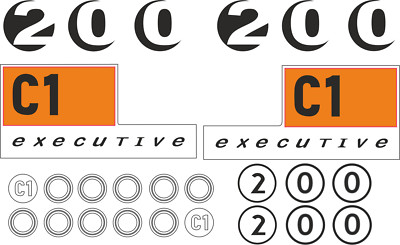 Stickers compatible with BMW C1 125/200 executive , c1 decals | eBay ...