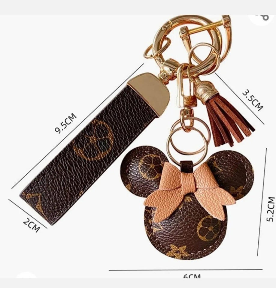 Luxury Car KeyChain - Leather Minnie bow. | eBay