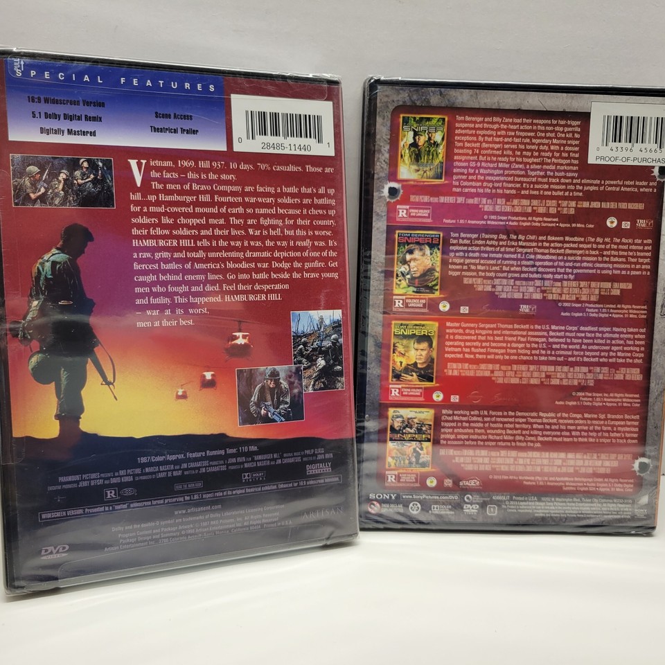 8 Sealed Military War DVDs Lot (35 Movies / Documentaries Total) Action ...