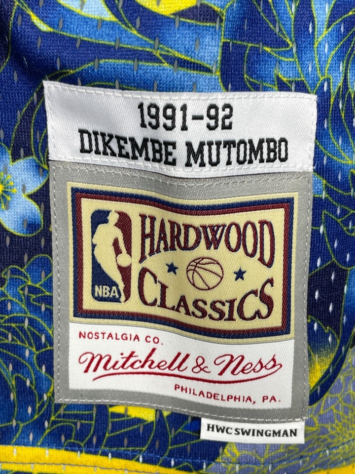 Dikembe Mutombo #55 Denver Nuggets NBA Lunar New Year Jersey Men's ...