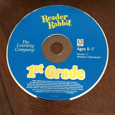 The Learning Company Reader Rabbit's 1st Grade Learning (Ages 5-7) PC ...