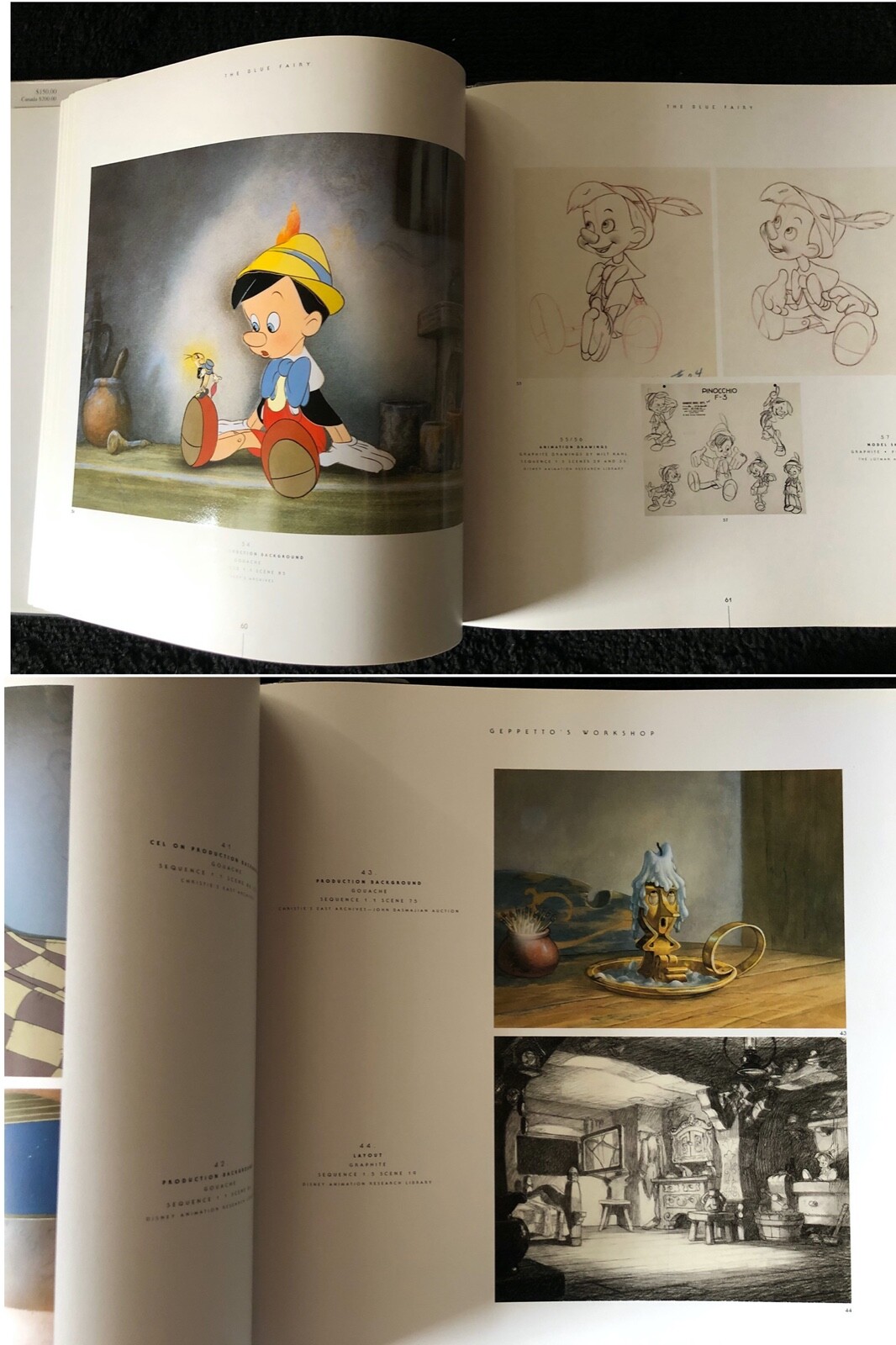 Disney Pinocchio Book Pierre Lambert 1997 Hardcover Signed by 8 ...