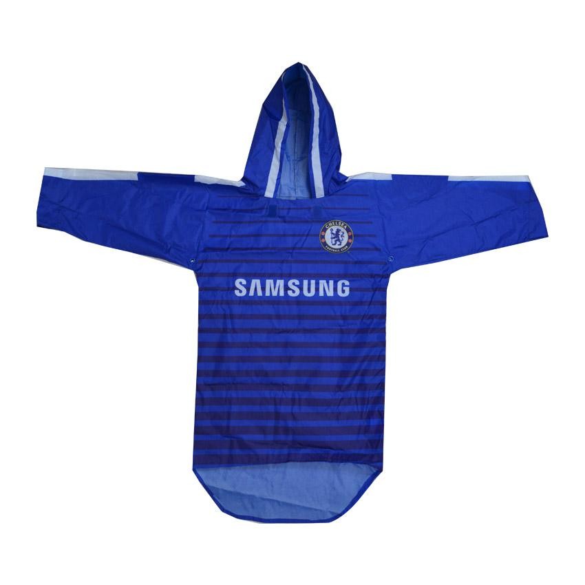 FC Barcelona Chelsea Adults Hooded Football Poncho Rain Shirt ...