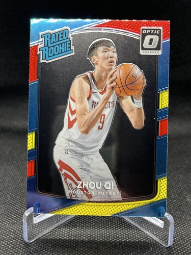 2017-18 Panini Donruss Optic Zhou Qi Red & Yellow Rated Rookie RC #151 ...