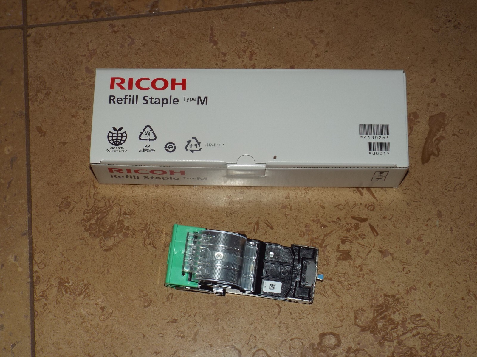 Ricoh Refill Staple Type M - 1 Box of 5 Cartridges 413026 OEM bonus ...